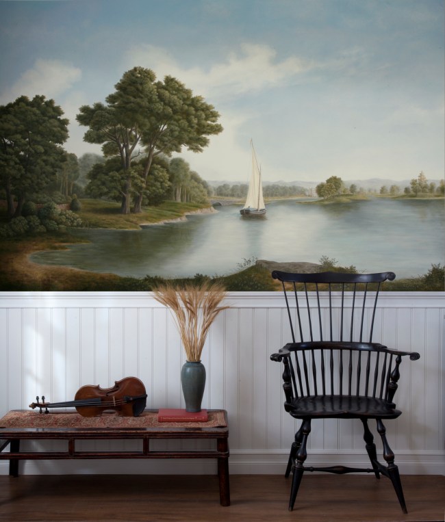 English Landscape Mural